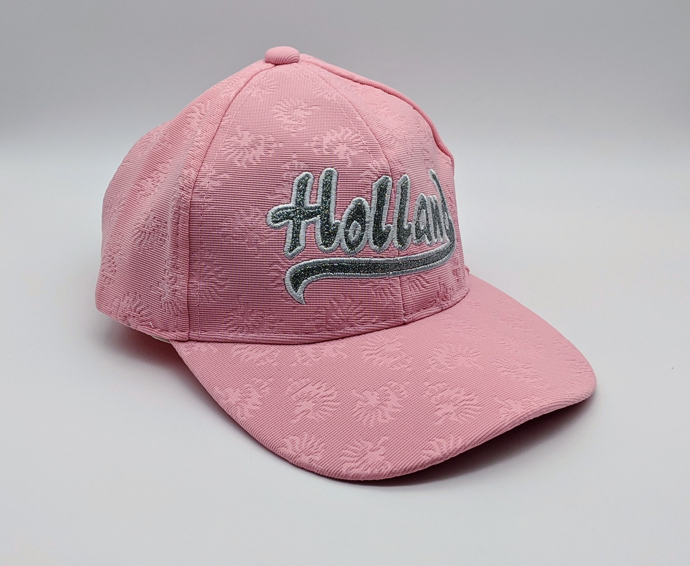 Holland Embossed Baseball Cap w/ Glitter – Pink – Flag Matrix