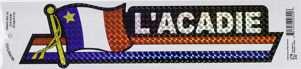 L’Acadie Bumper Sticker – Flag Matrix