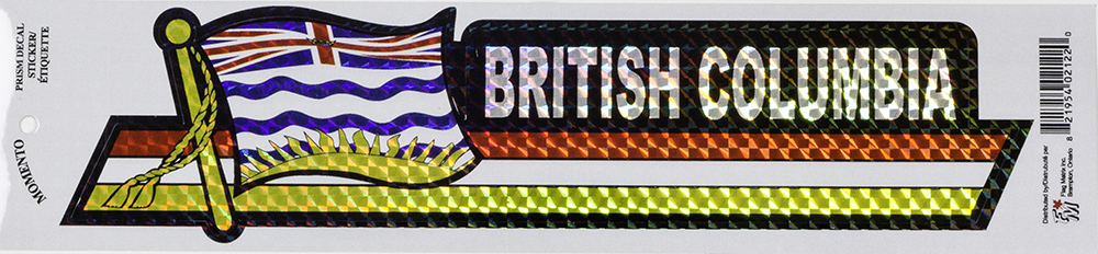 British Columbia Bumper Sticker – Flag Matrix