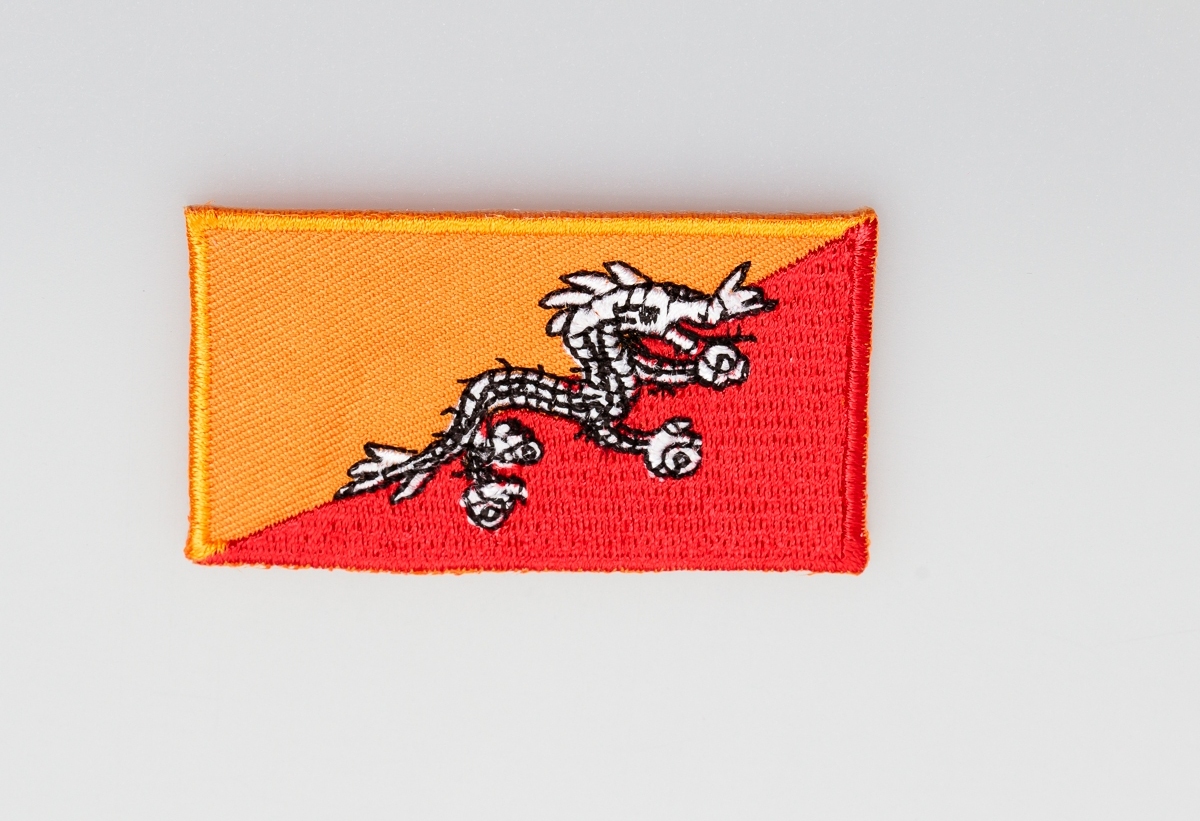 Bhutan Flag Patch – Flag Matrix