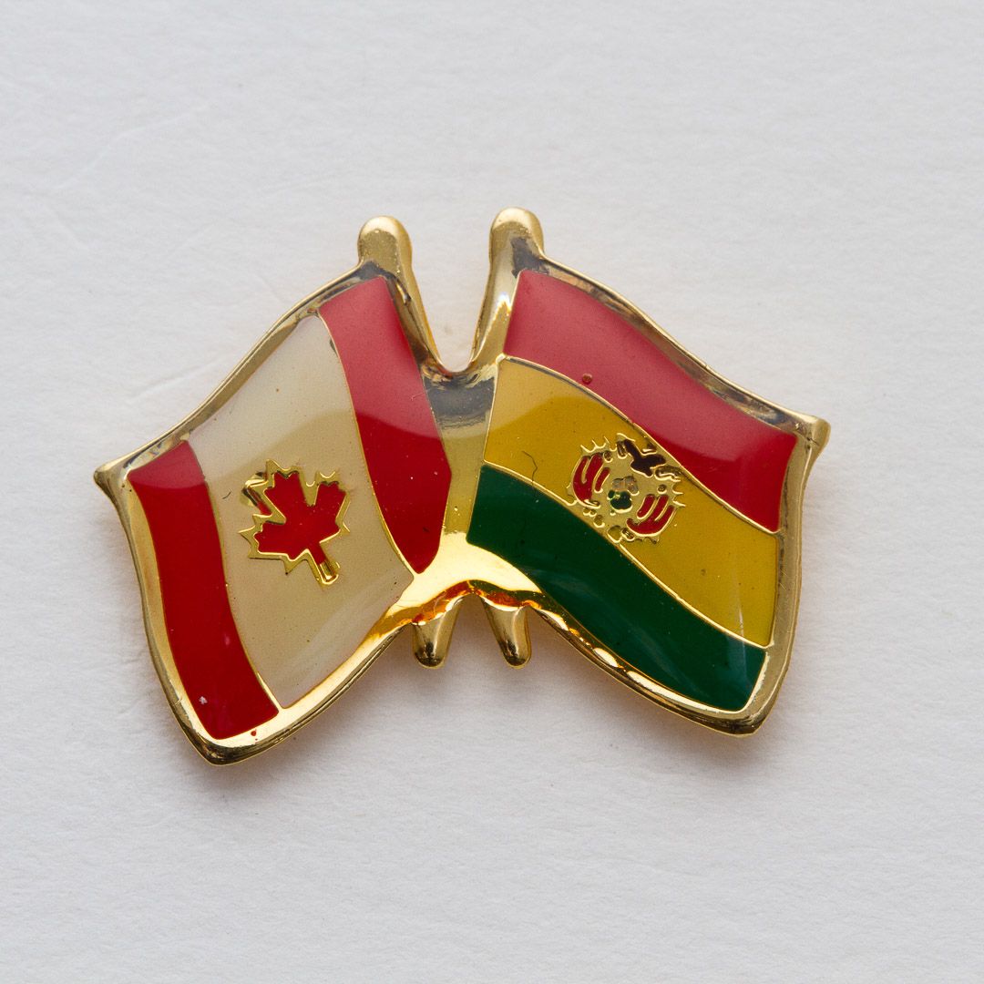 Bolivia Friendship Pin - Flag Matrix