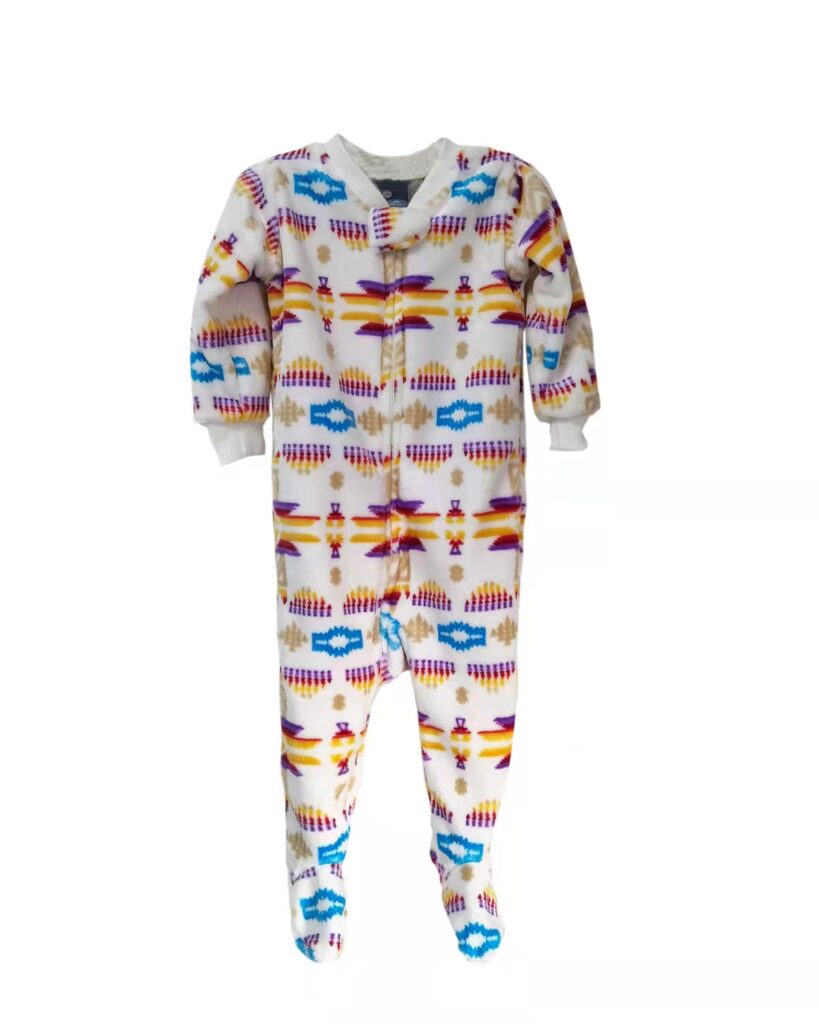 White Baby Sleeper - Flag Matrix