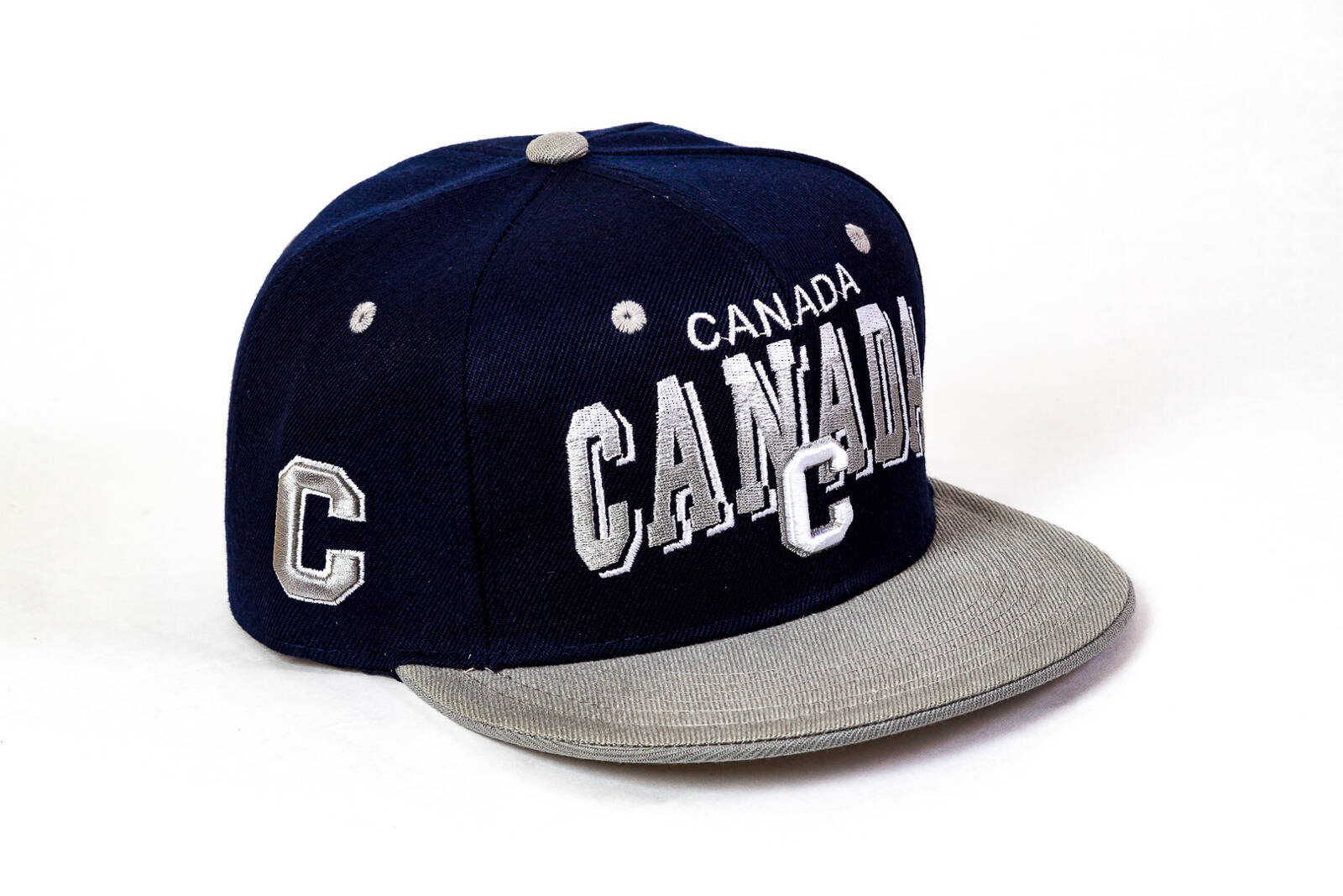 Canada Cap w/ Flat Grey Brim – Flag Matrix