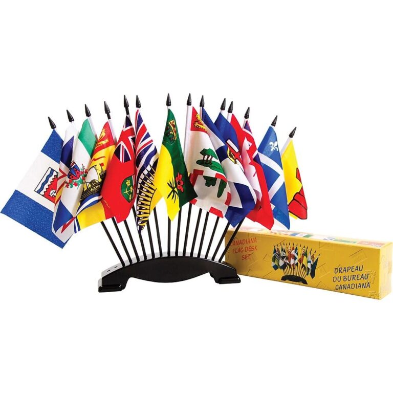 Canadiana Boxed Flag Set, 4" x 6" - Flag Matrix