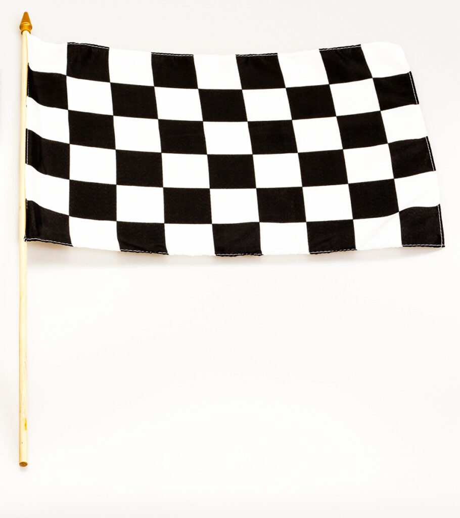 Black Checkered 12x18 Flag - Flag Matrix