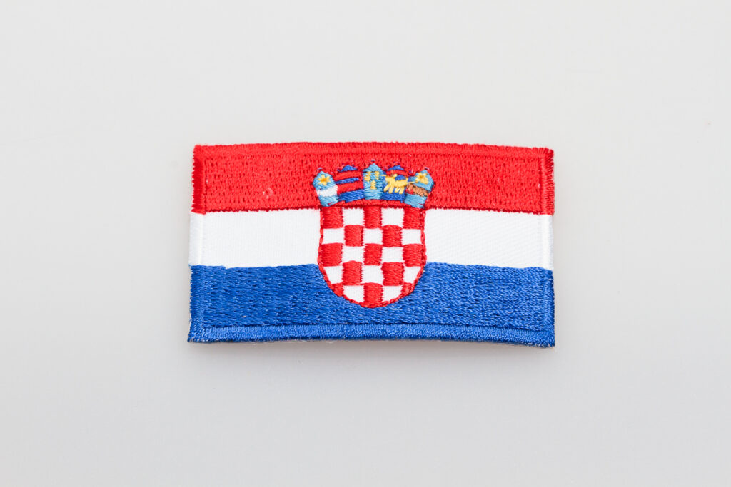 Croatia w/ Crown Flag Patch - Flag Matrix
