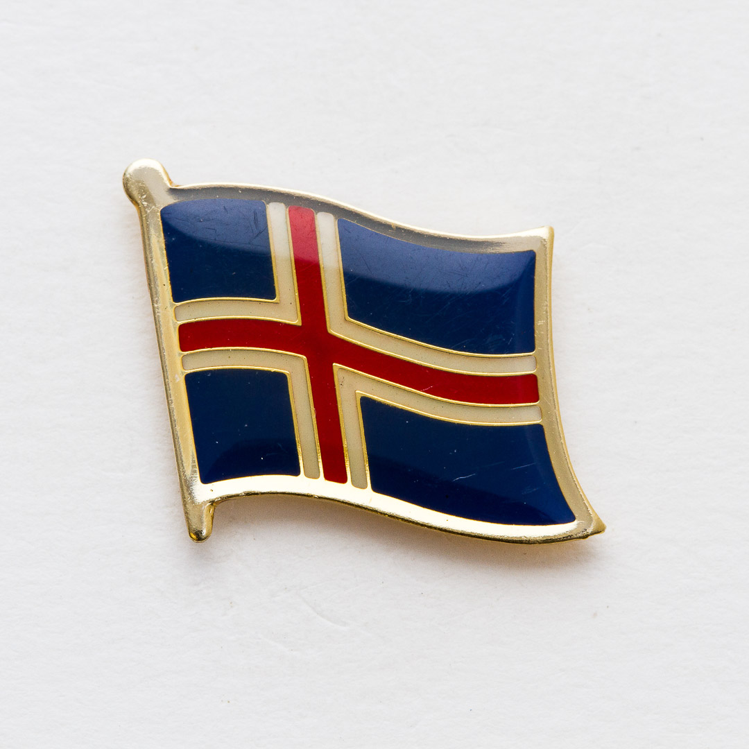 Iceland Lapel Pin - Flag Matrix