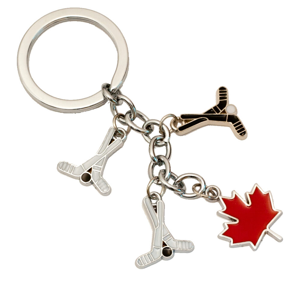 Canada Hockey Stick Keychain – Flag Matrix