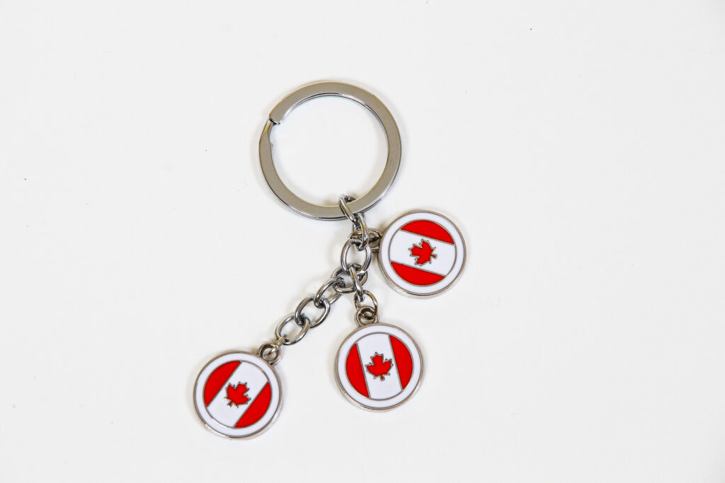 Canada 3 Flag Keychain - Flag Matrix