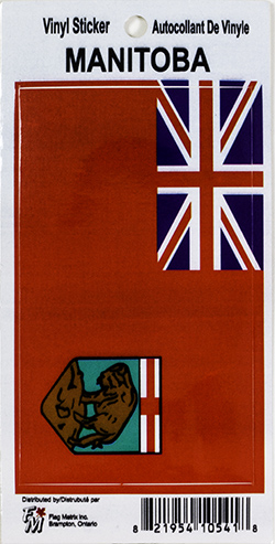 Manitoba Vinyl Sticker - Flag Matrix