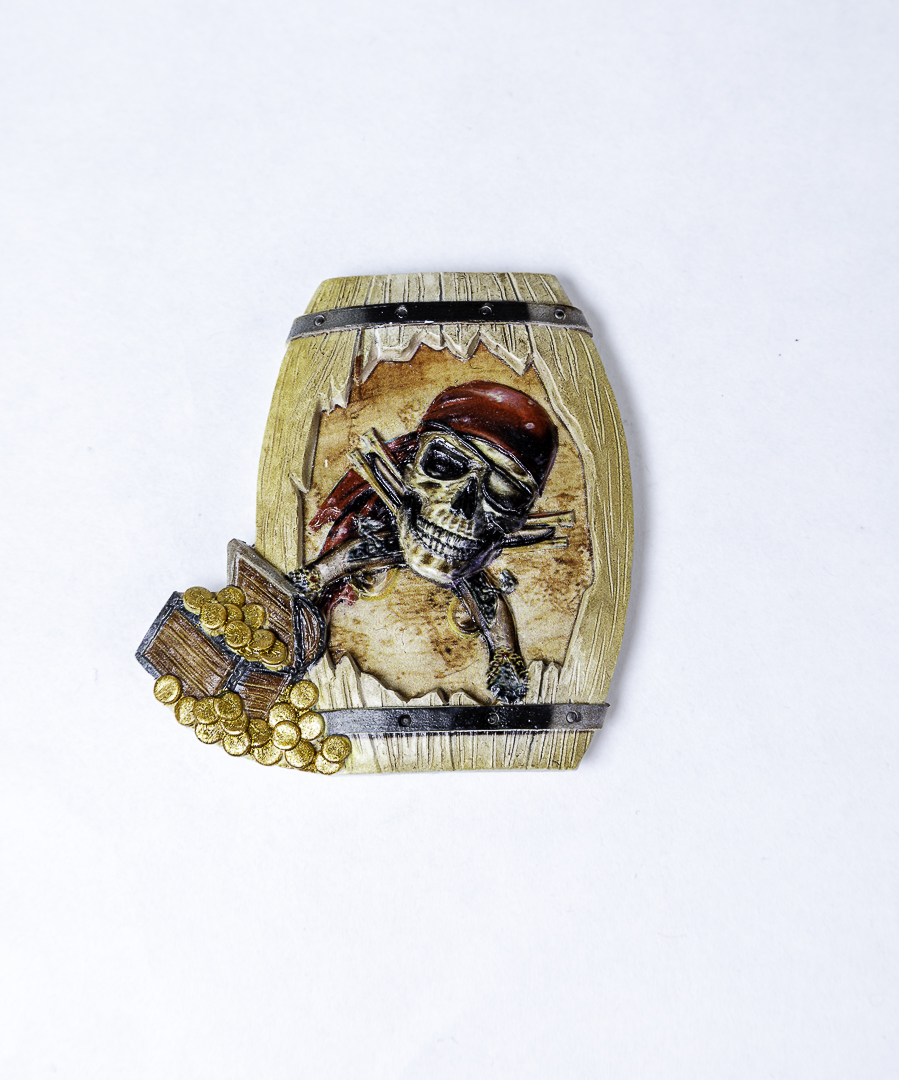 Pirate w/ Guns on Barrel Magnet – Flag Matrix