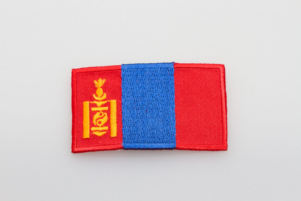 Mongolia Flag Patch – Flag Matrix