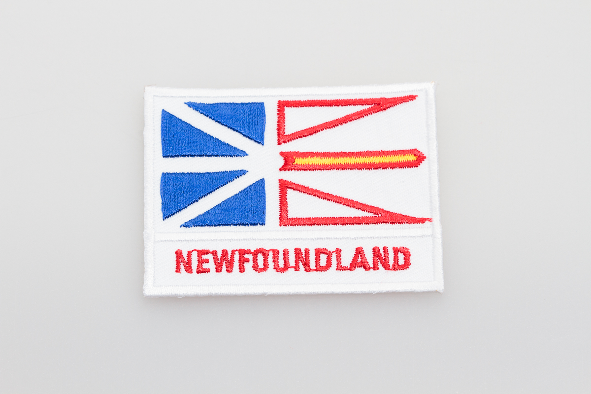 Newfoundland Flag Patch w/ Label - Flag Matrix