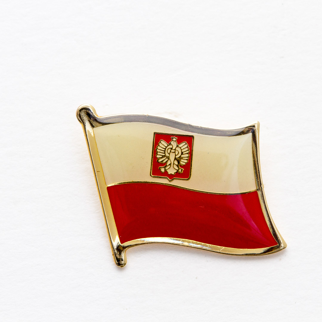 Poland w/ Eagle Lapel Pin – Flag Matrix