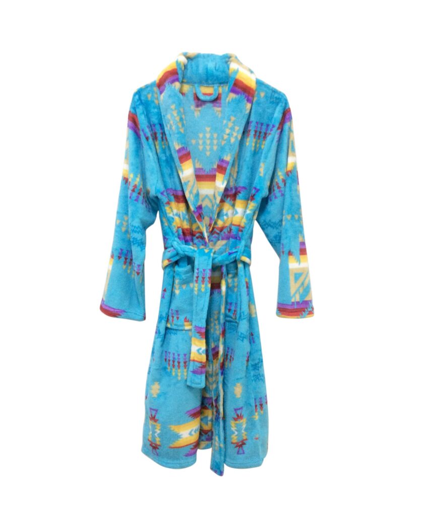 Turquoise Blue Robe - (With Collar) - Adults - Flag Matrix