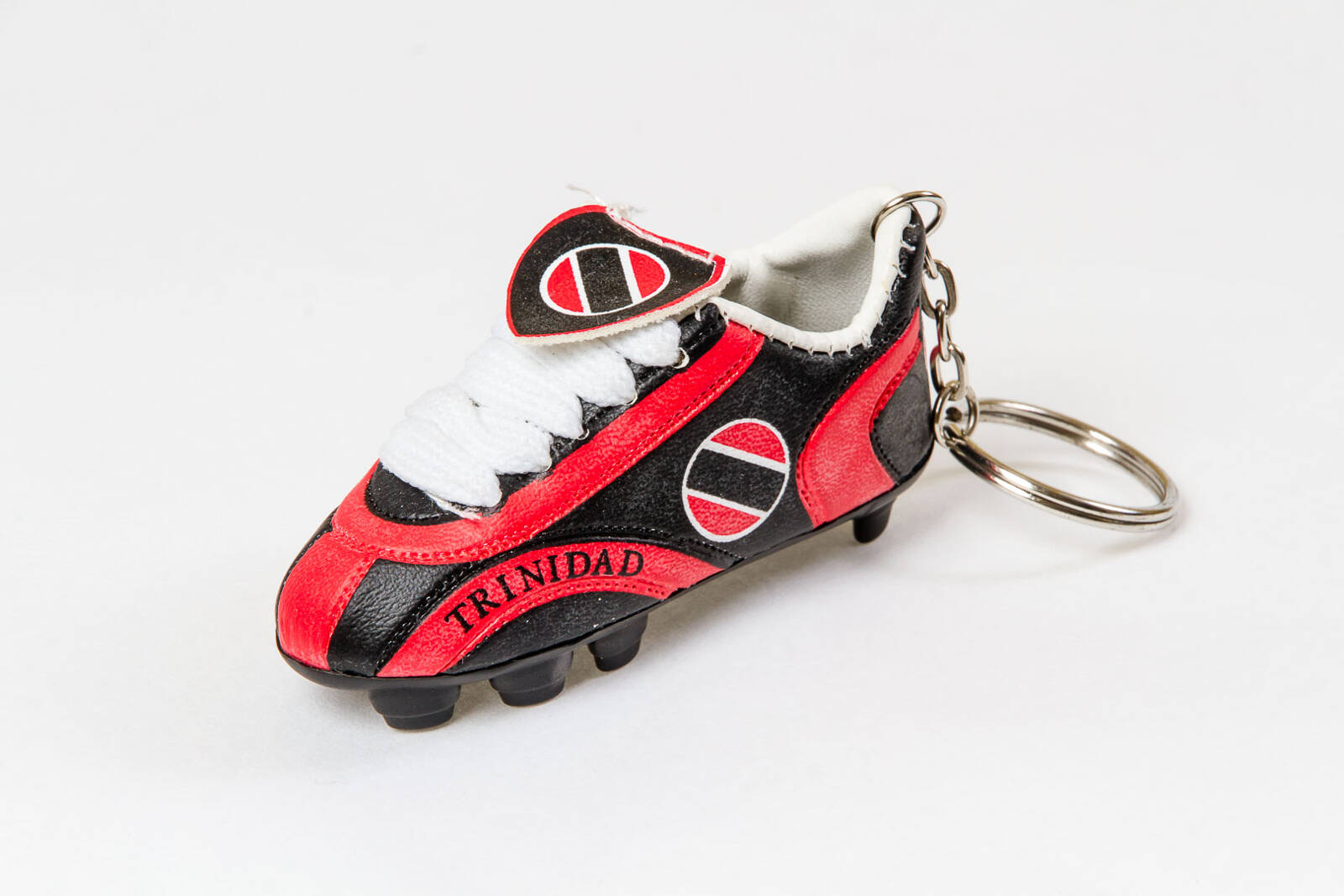Trinidad Soccer Shoe Keychain - Flag Matrix