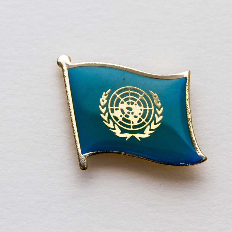 United Nations Lapel Pin - Flag Matrix