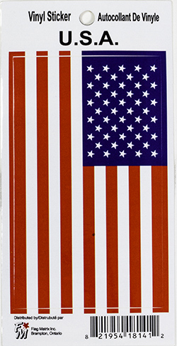 United States Vinyl Sticker - Flag Matrix