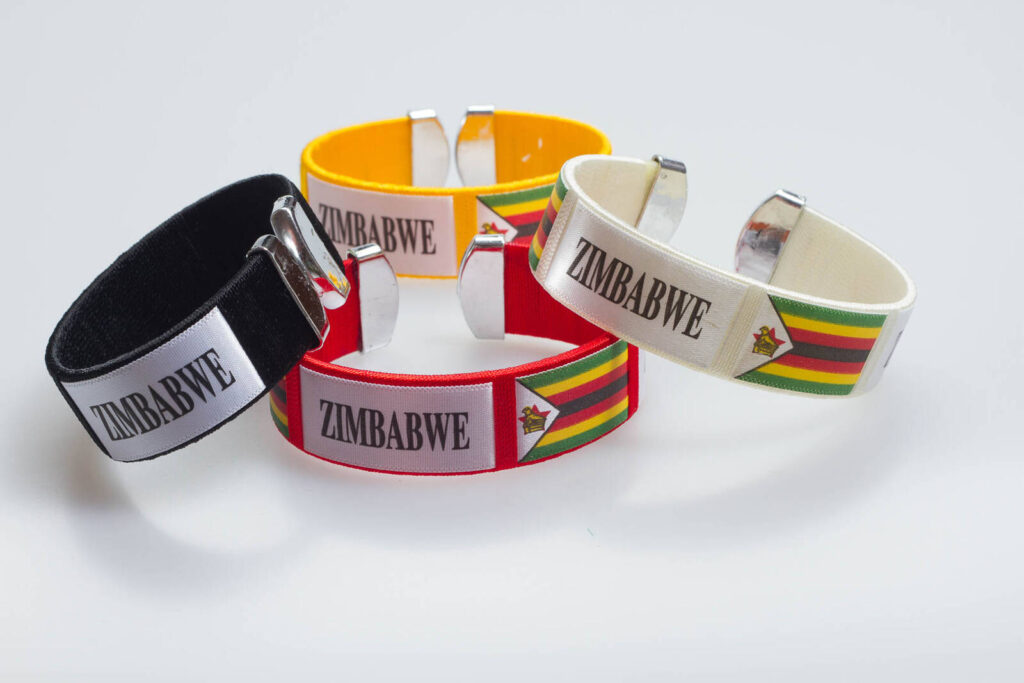 Zimbabwe C Bracelet (2cm) - Flag Matrix
