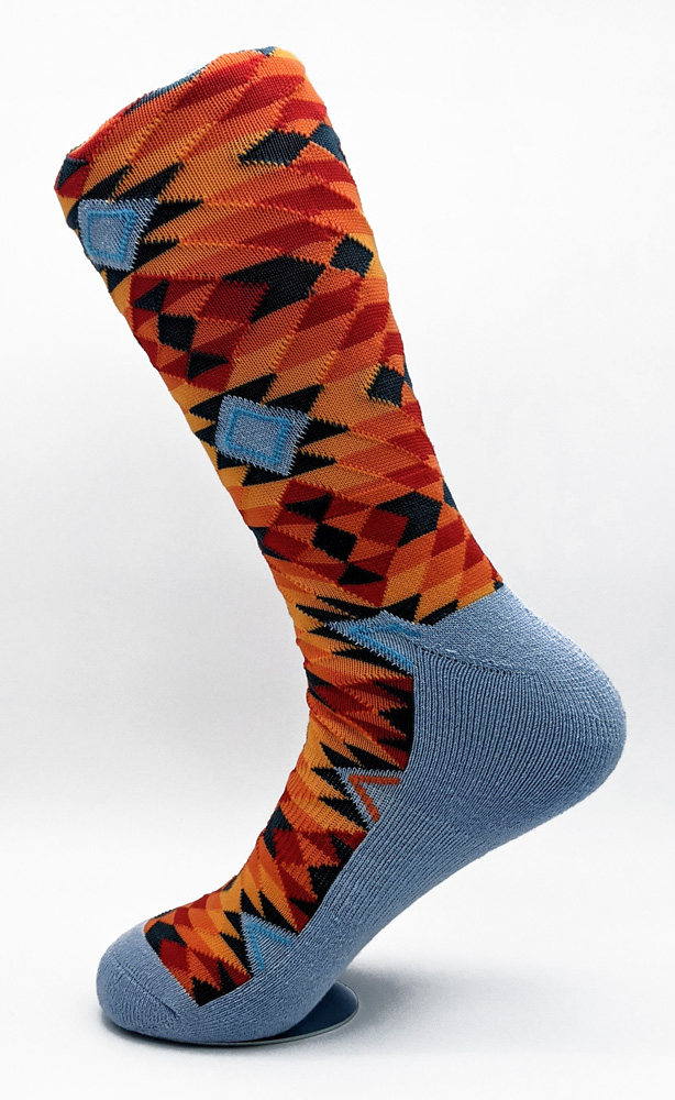 Native Socks - Canyon Fire Design - Flag Matrix