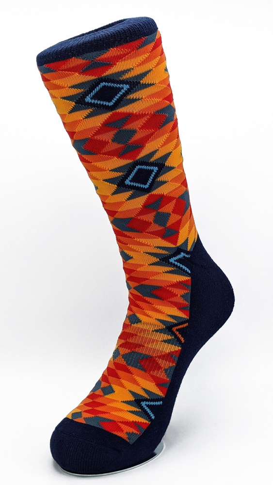 Native Socks - Canyon Fire Design - Flag Matrix