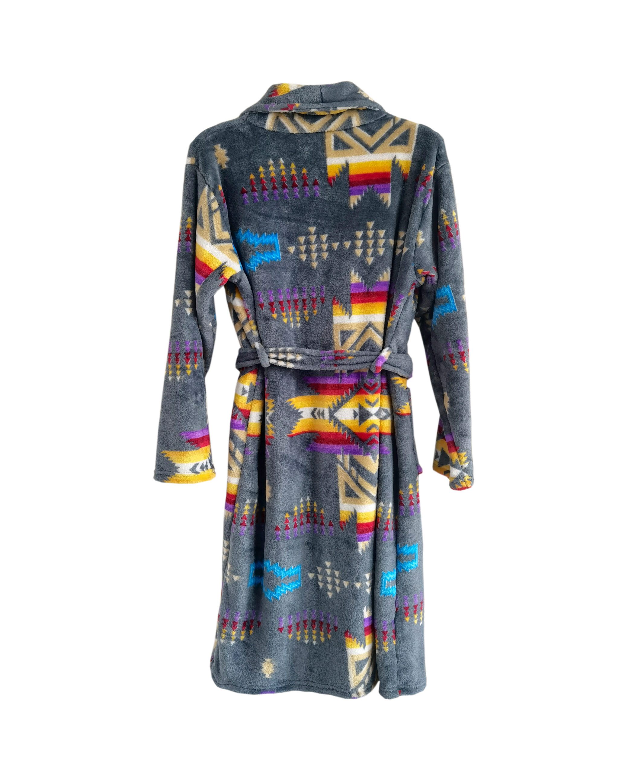 Charcoal Grey Robe – (With Collar) – Adults – Flag Matrix