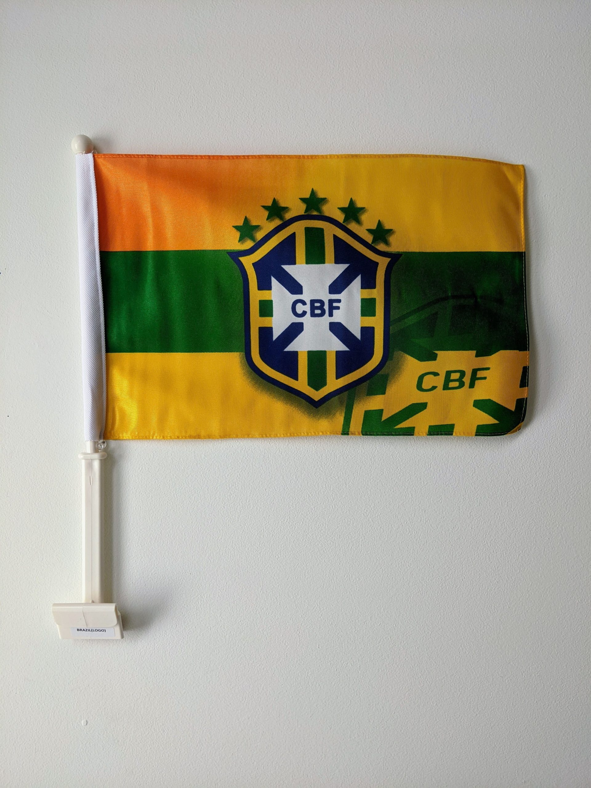 Brazil Logo Car Flag - Flag Matrix