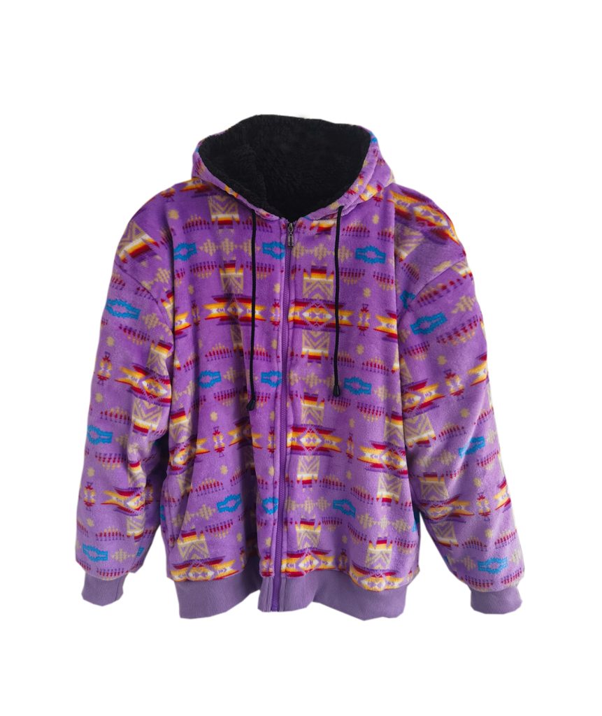 Adult Jacket Purple - Flag Matrix