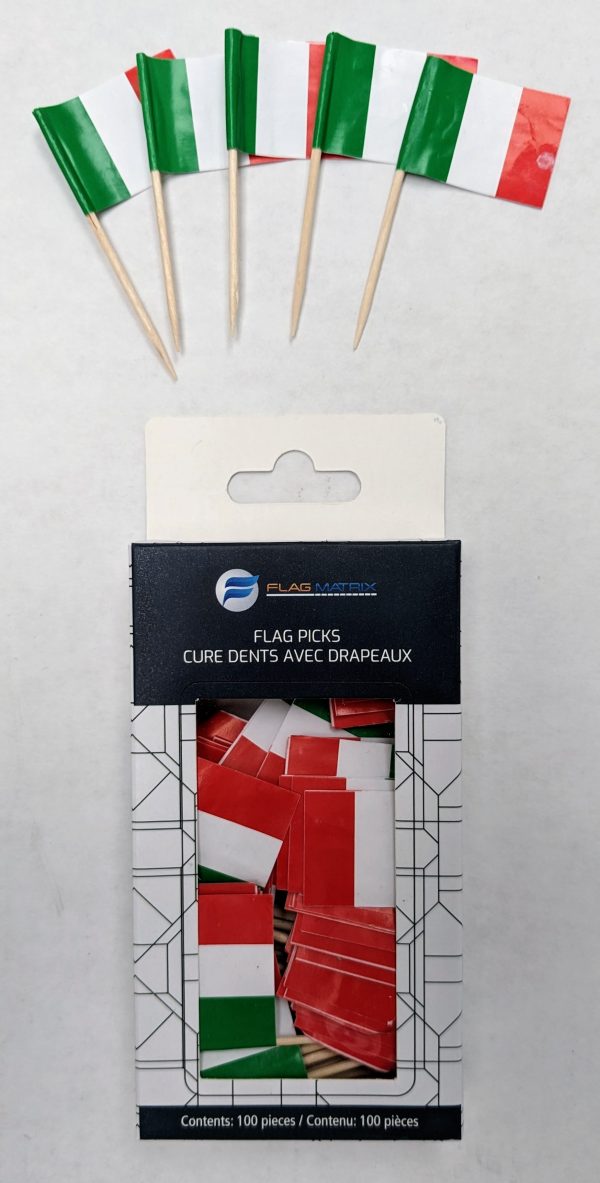 Italy Toothpick Flag (100 Pack) - Flag Matrix