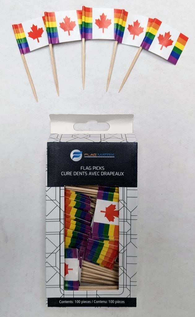 Rainbow Canada Toothpick Flag (100 Pack) - Flag Matrix