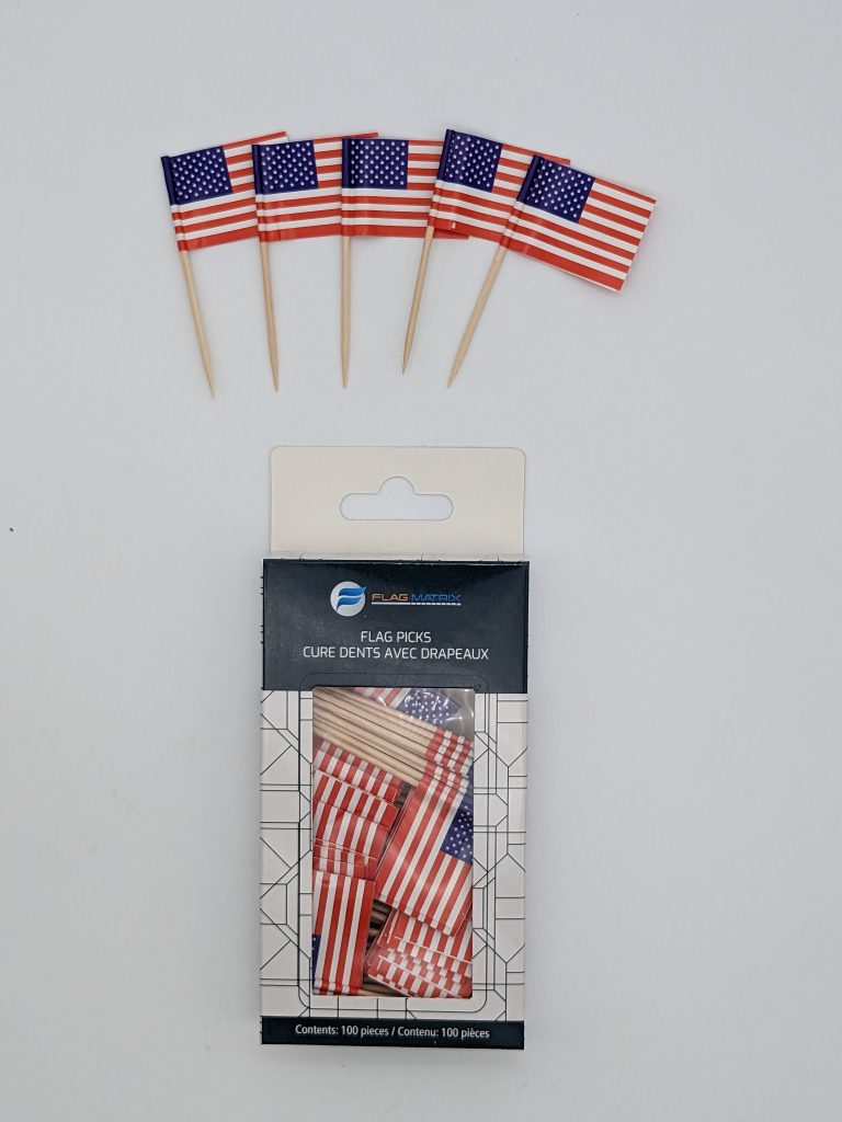 USA Toothpick Flag (100 Pack) - Flag Matrix