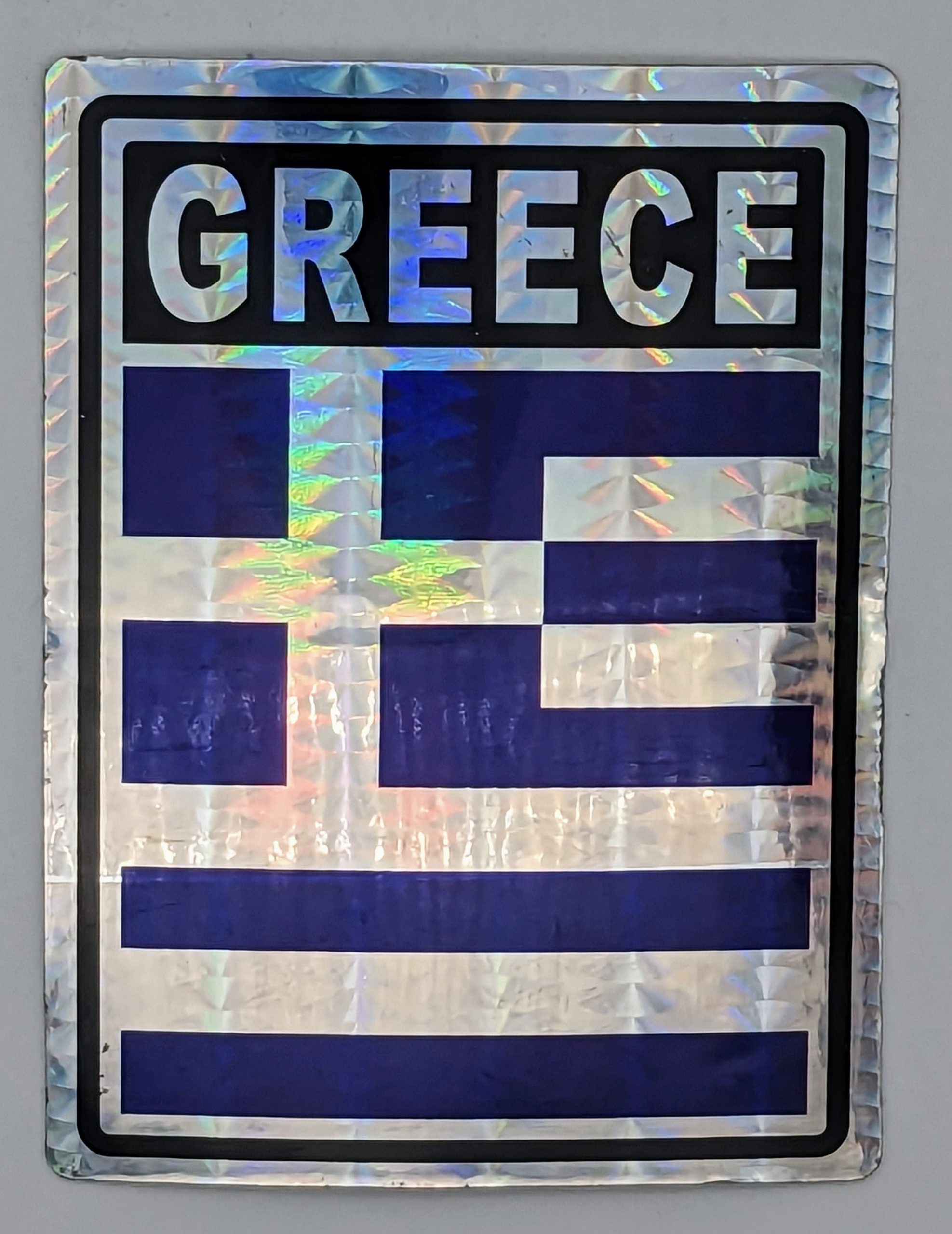 Greece 3x4 Sticker - Flag Matrix