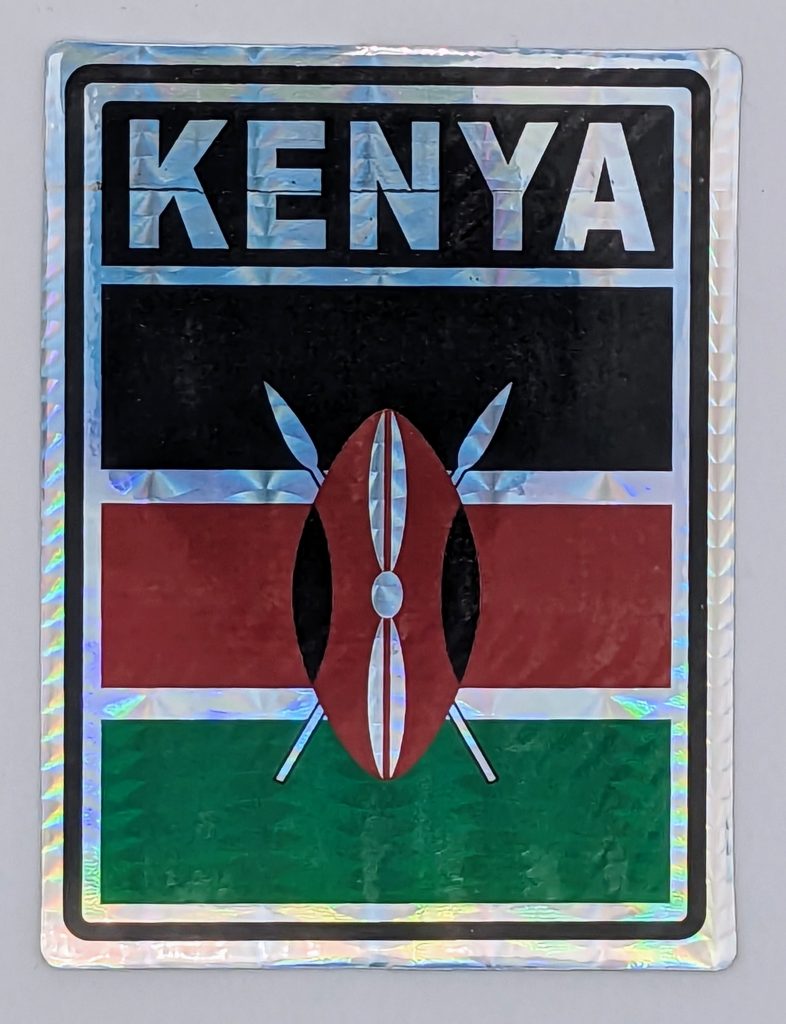 Kenya 3x4 Sticker - Flag Matrix