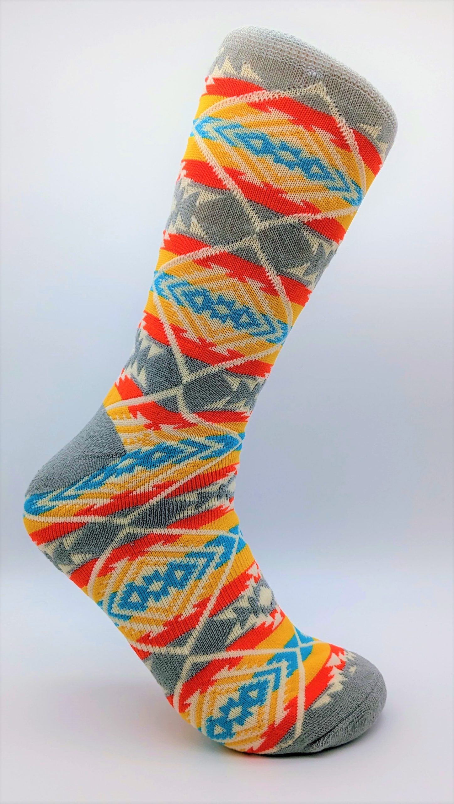 Native Socks - Maiz Pueblo Design - Flag Matrix