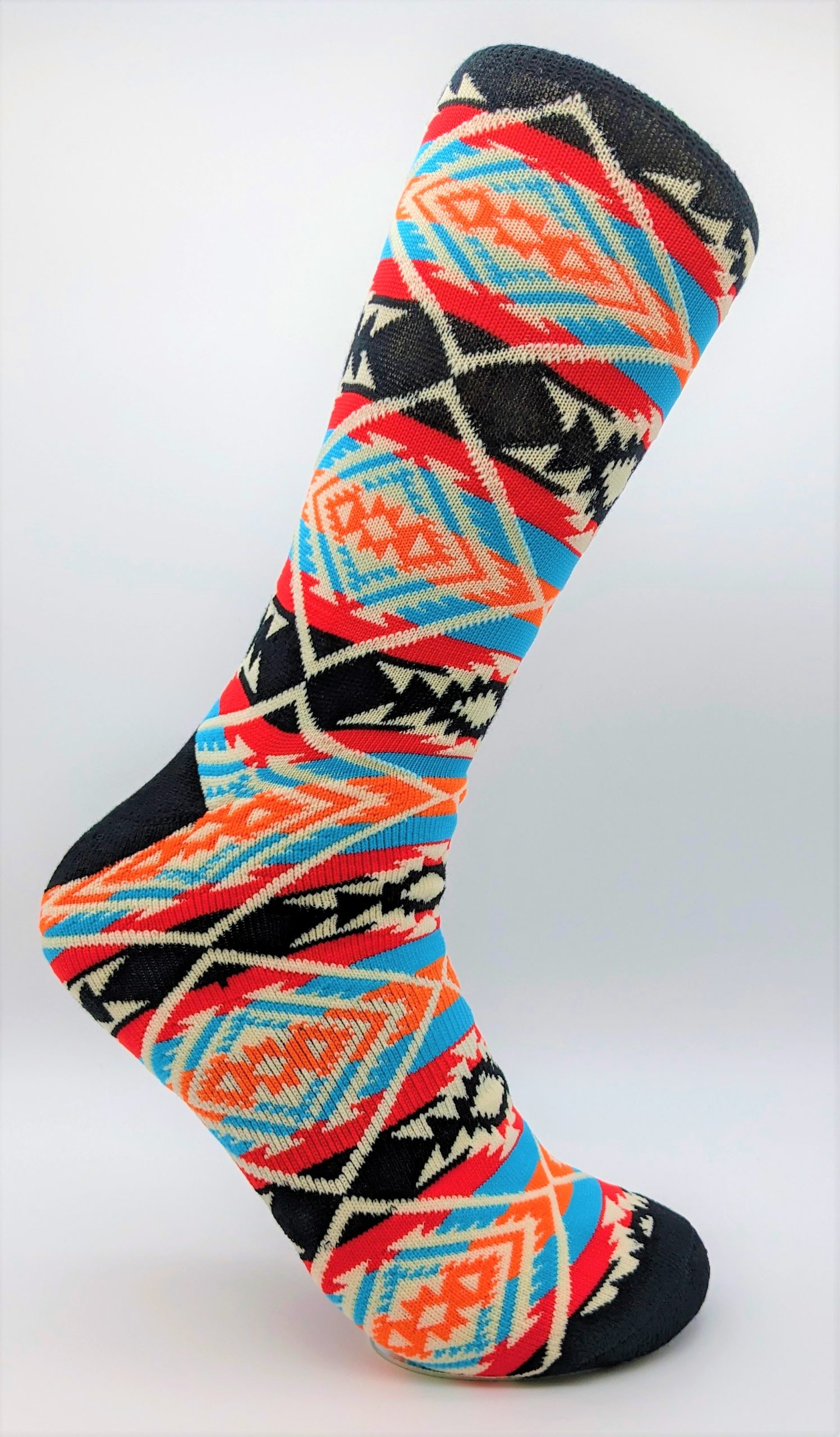 Native Socks - Maiz Pueblo Design - Flag Matrix