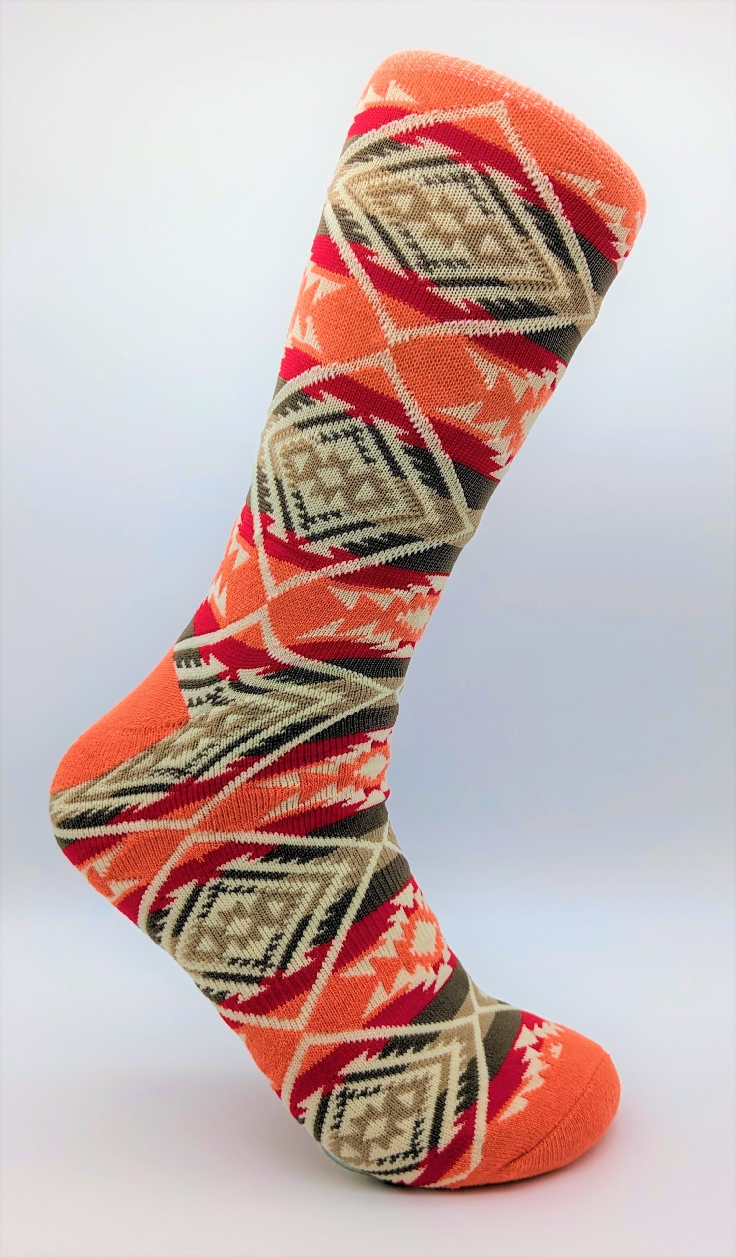 Native Socks - Maiz Pueblo Design - Flag Matrix