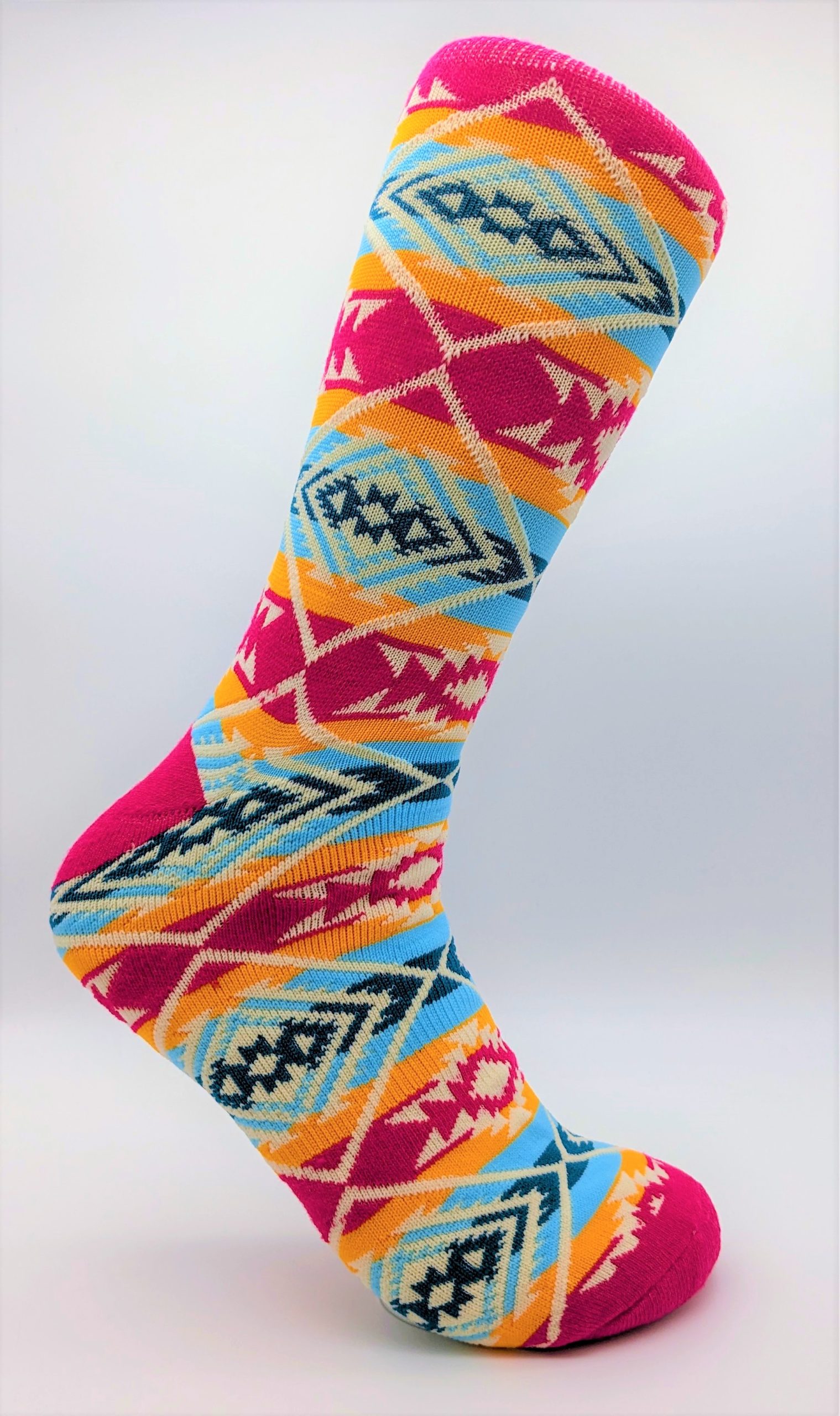 Native Socks - Maiz Pueblo Design - Flag Matrix