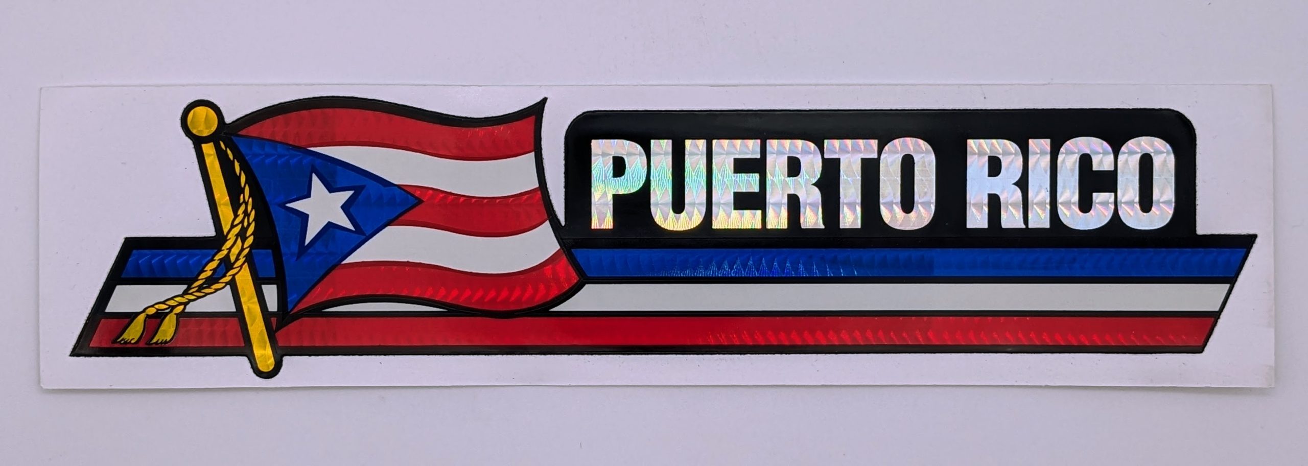 Puerto Rico Bumper Sticker - Flag Matrix