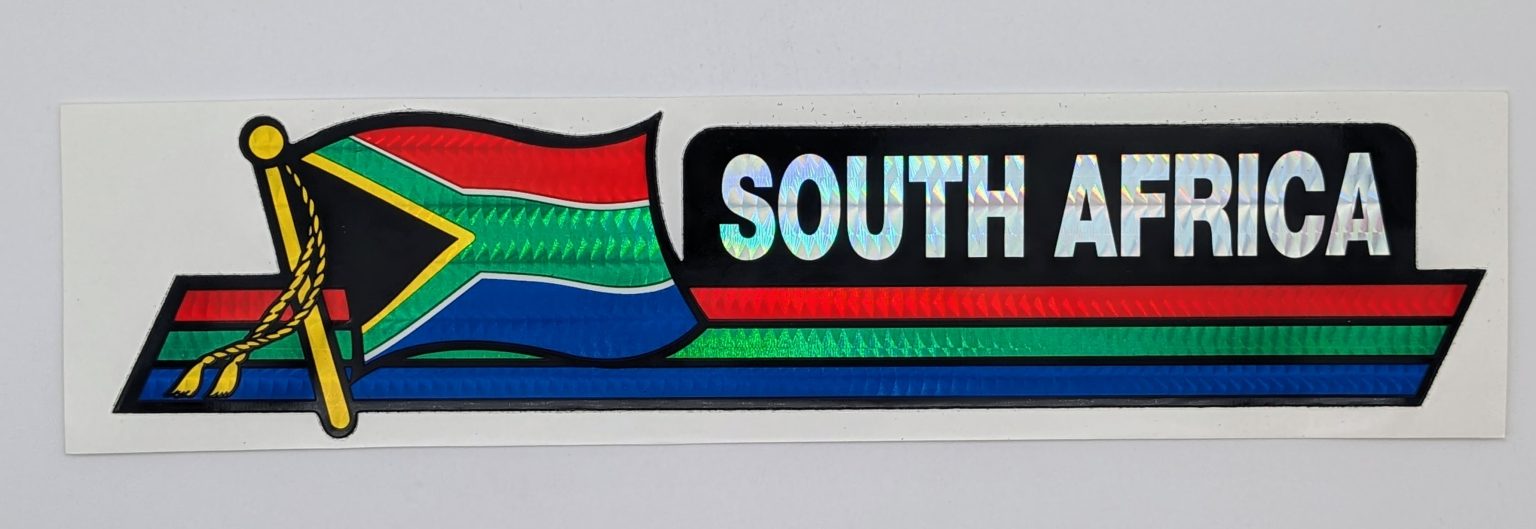South Africa Bumper Sticker - Flag Matrix