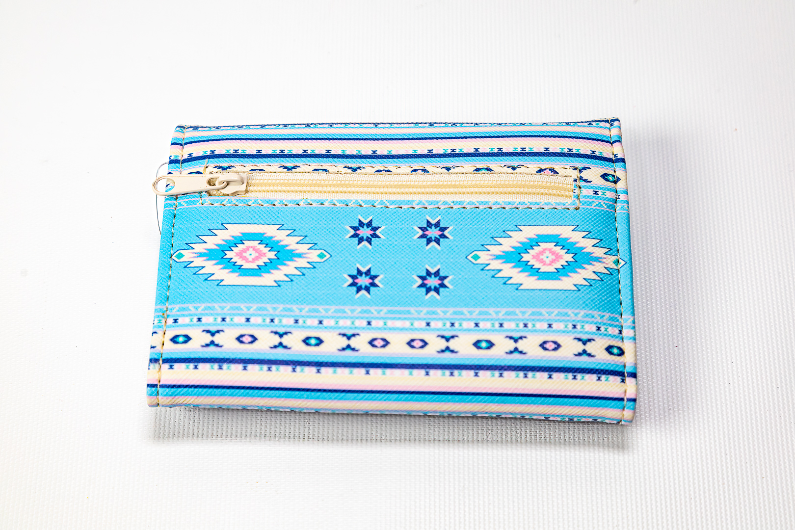 Myka 5″ Tri-fold Native Wallet – Flag Matrix