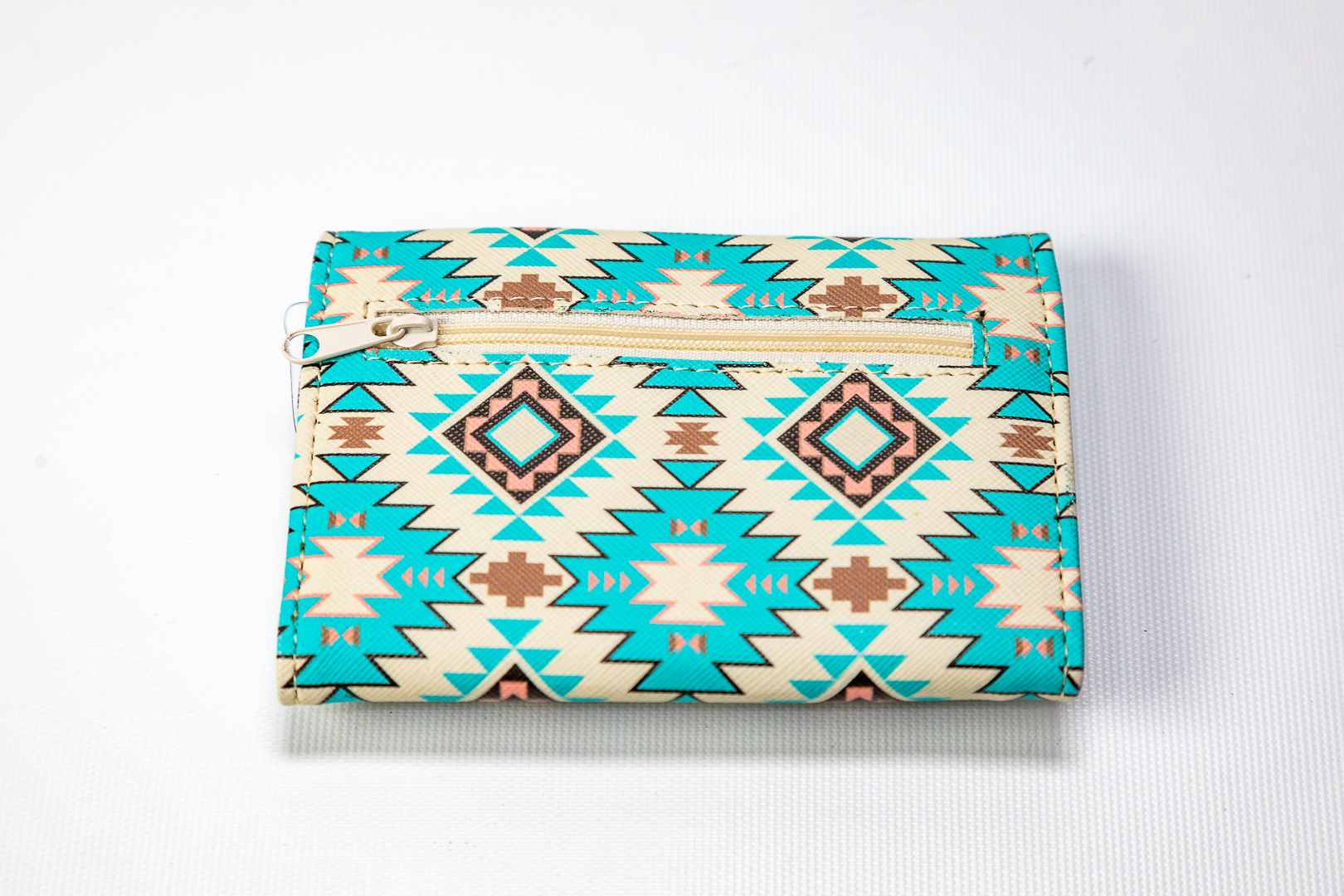 Twila 5" Tri-fold Native Wallet - Flag Matrix