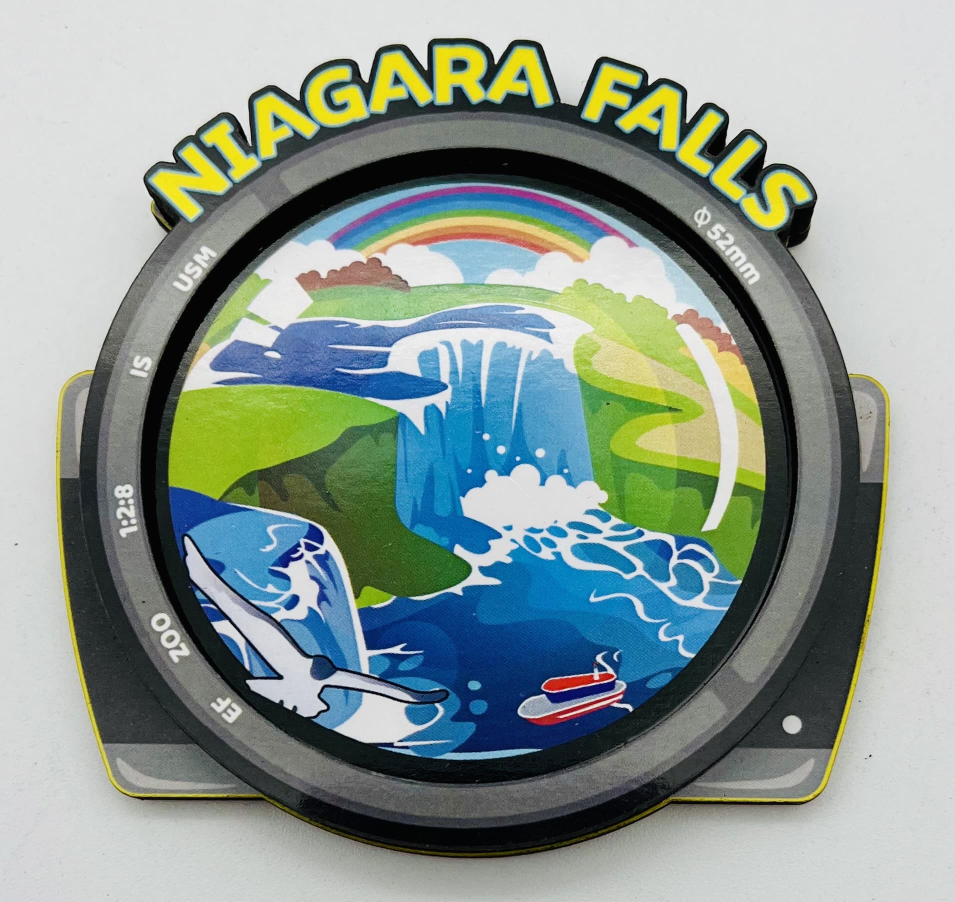 Niagara Falls Lens Magnet - Flag Matrix