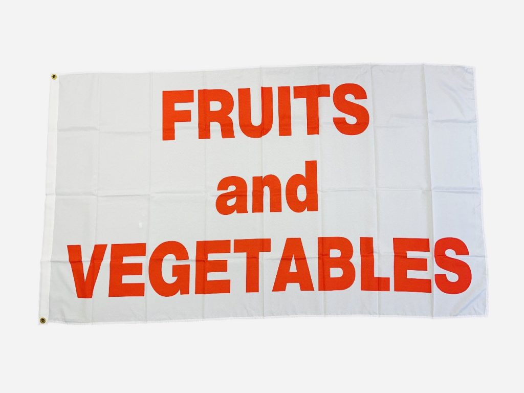Fruits & Vegetables 36x60 Flag - Flag Matrix